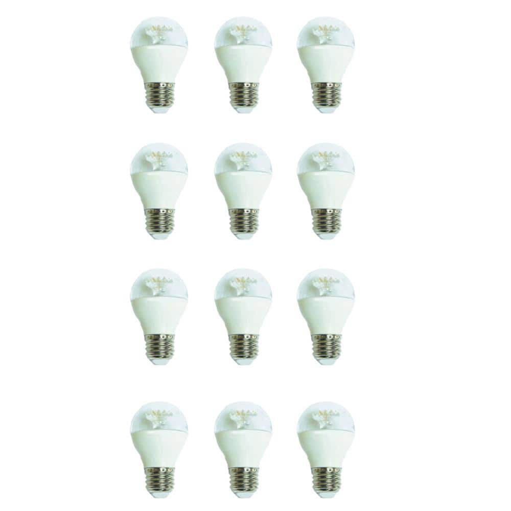EcoSmart 60-Watt Equivalent G16.5 Dimmable Clear LED Light Bulb ...