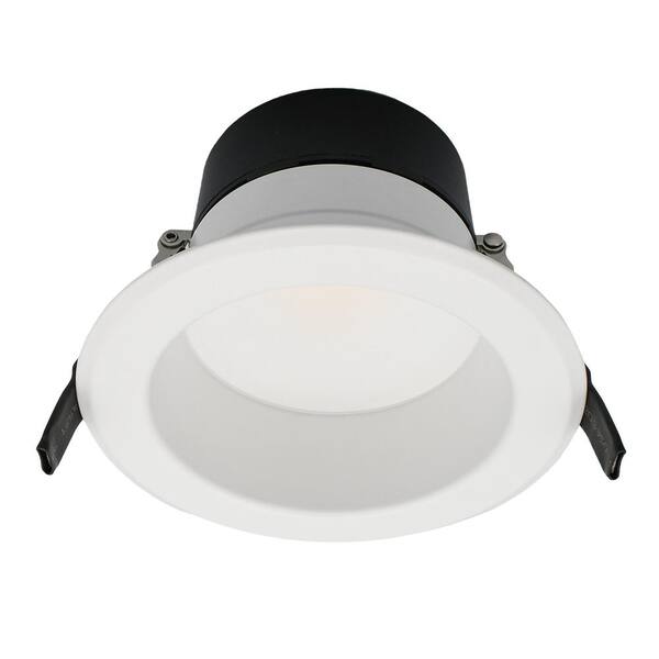 ETI LIGHTING Capella 4 in. Commercial Downlight 120-277 Volt Integrated Recessed Trim Light ...