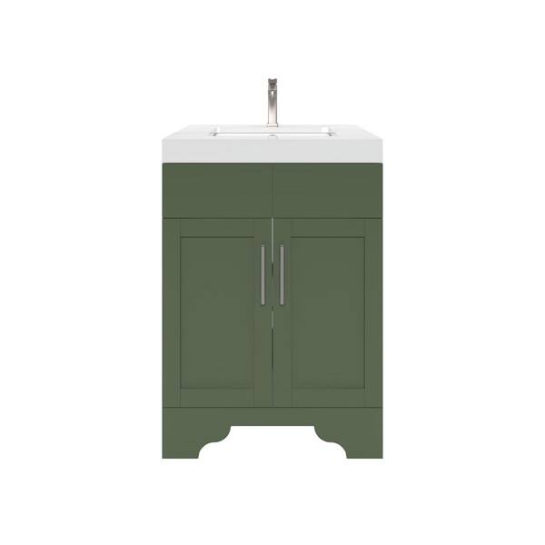 HOMEVY STUDIO Agnea 24 in. W x 21 in. D x 35 in. H Single Sink ...