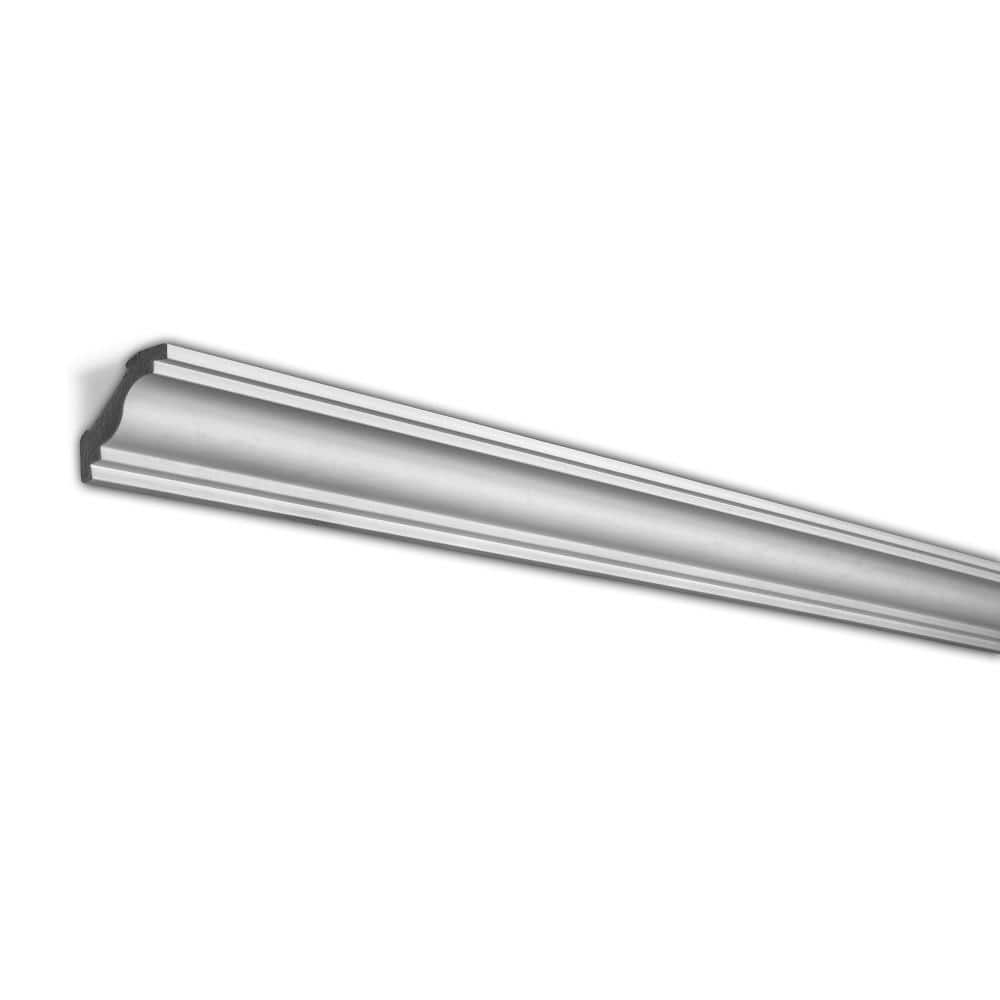 American Pro Decor 2 in. x 2 in. x 96 in. Recycled Polystyrene Plain ...