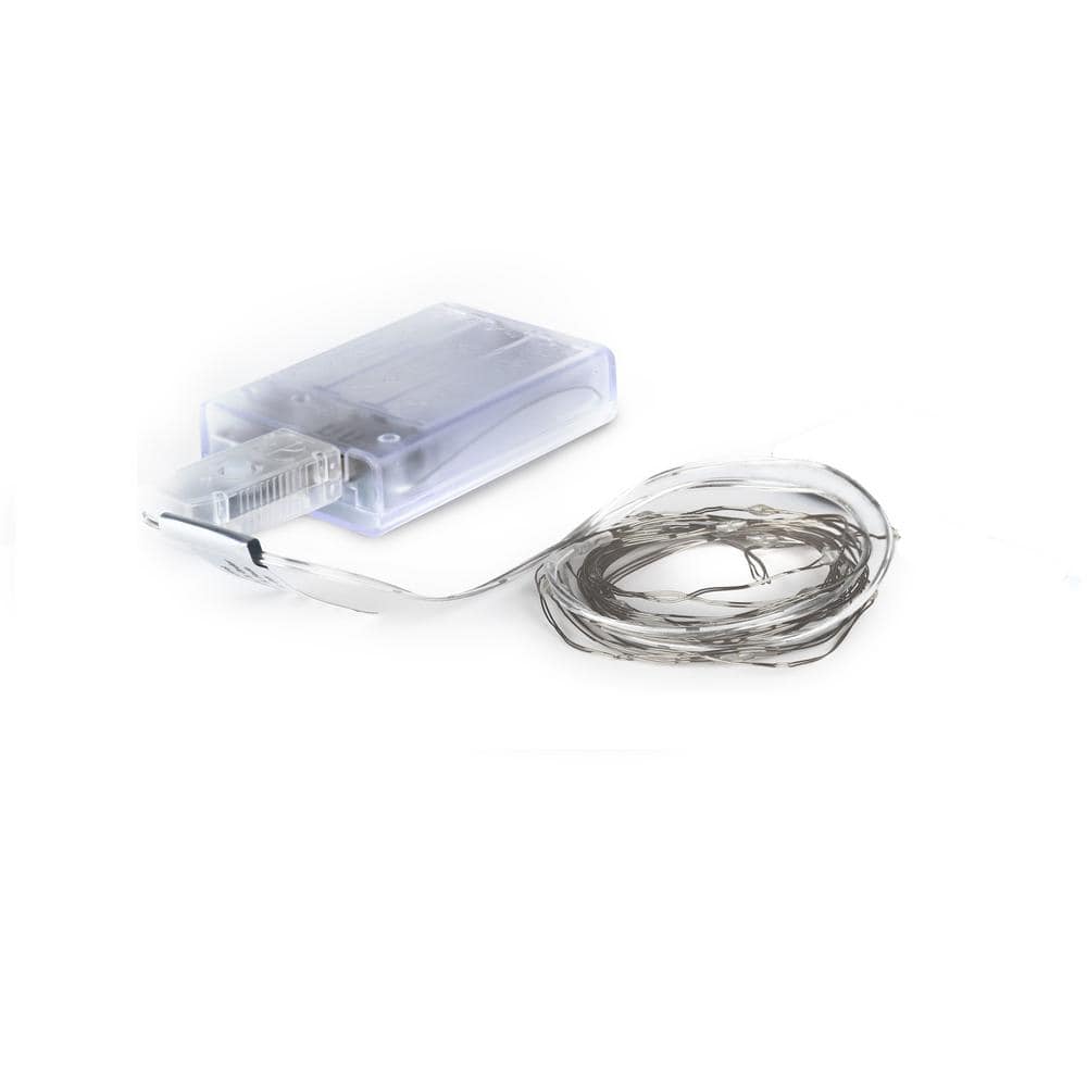 Feit Electric 20-Light 6 ft. Battery Operated Mini LED Indoor/Outdoor ...