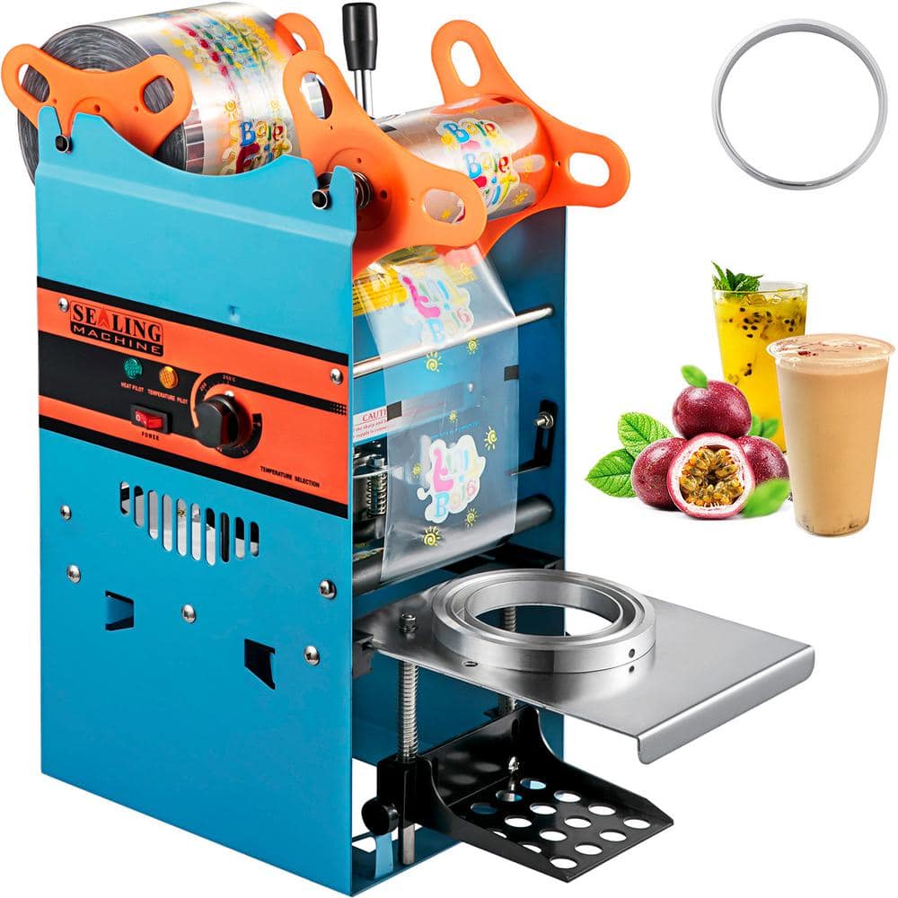 SKYSHALO Manual Tea Cup Sealer Machine, 300-500 Cup/h Manual Boba Tea ...