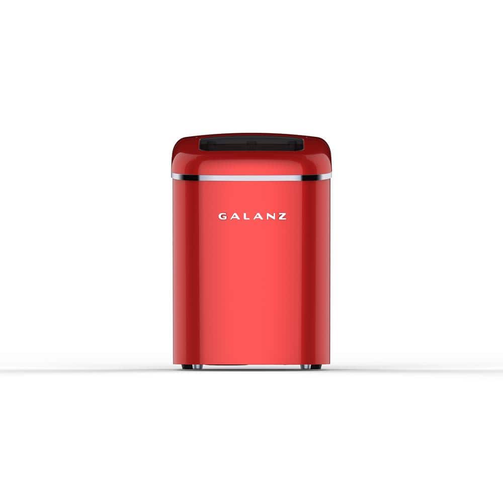 Galanz 26 lb. Freestanding Ice Maker in Red GLCI26RDR3A - The Home Depot