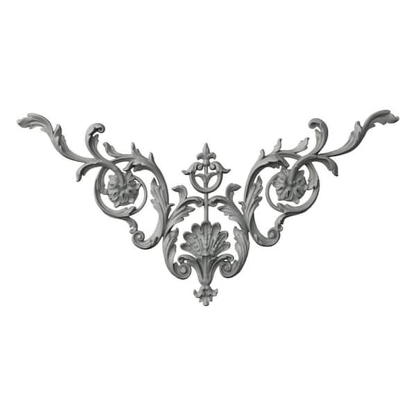 Ekena Millwork 0.75 in. x 21.125 in. x 21 in. Polyurethane Applique and ...