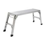 39 in. x 12 in. x 20 in. Portable Aluminum Work Platform, Folding Step ...