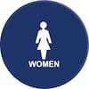 Lynch Sign 12 in. Blue Circle with Women Symbol Sign WR- 8 - The Home Depot