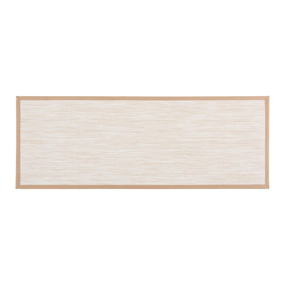 World Rug Gallery Stripe Beige 18 in. x 47 in. Anti-Fatigue Standing ...