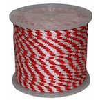 Rope King 5/8 in. x 140 ft. Solid Braided Poly Rope Red SBP-58140R ...