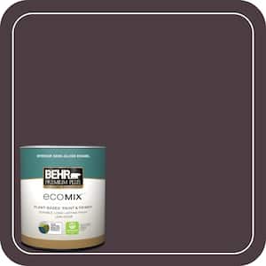 BEHR PREMIUM PLUS 1 gal. #T18-04 Nocturne Shade Eggshell Enamel EcoMix ...