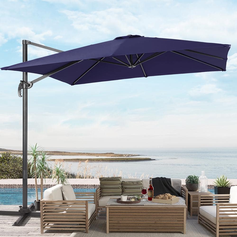 Sonkuki 9FT Premium Square Cantilever Patio Umbrella - Outdoor Comfort ...