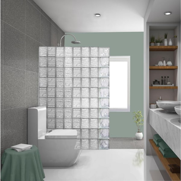 Glass Block Divider Wall