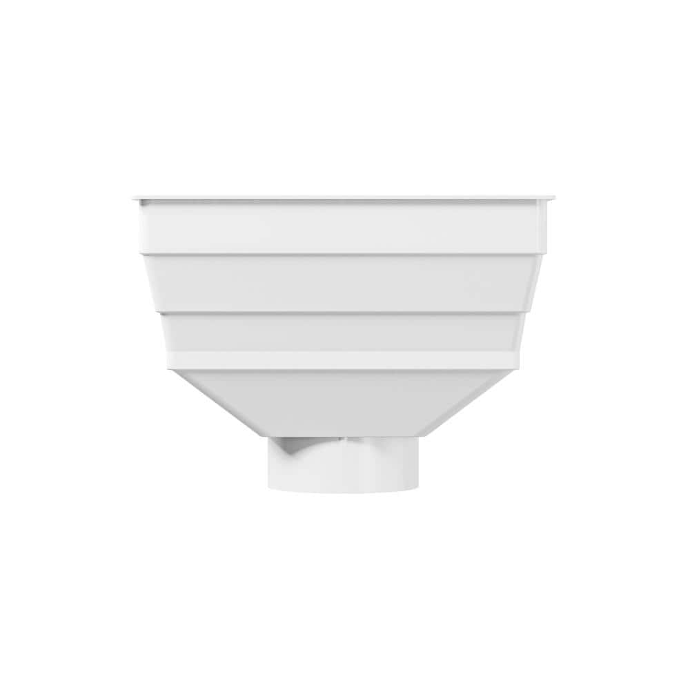 Rain Harvesting Leaf Catcha Rectangular 3 in./4 in. Rain Head RHLC101 - The Home Depot