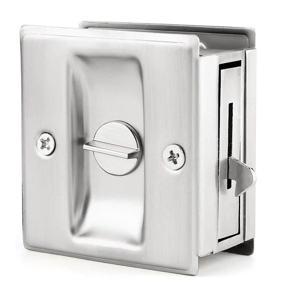Reviews for WINSOON Stainless Steel Privacy Pocket Door Lock with Pull ...