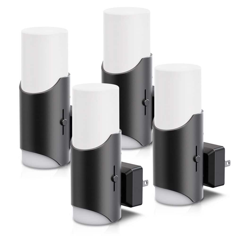 YANSUN 1-Light Modern Plug-In Night Lights 0-100LM Dimmable with Dusk ...