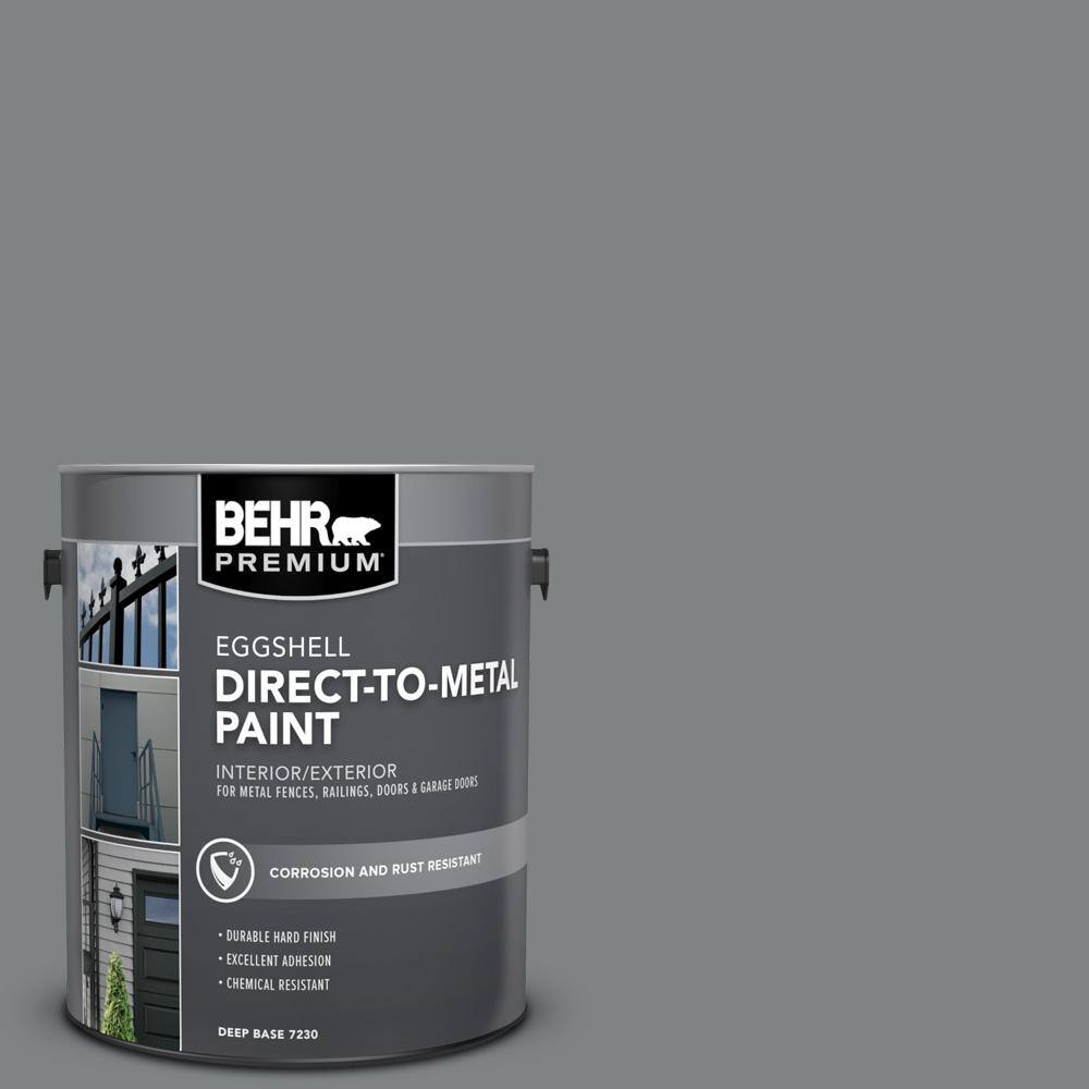 BEHR PREMIUM 1 gal. #PPU26-03 Legendary Gray Eggshell Direct to Metal ...