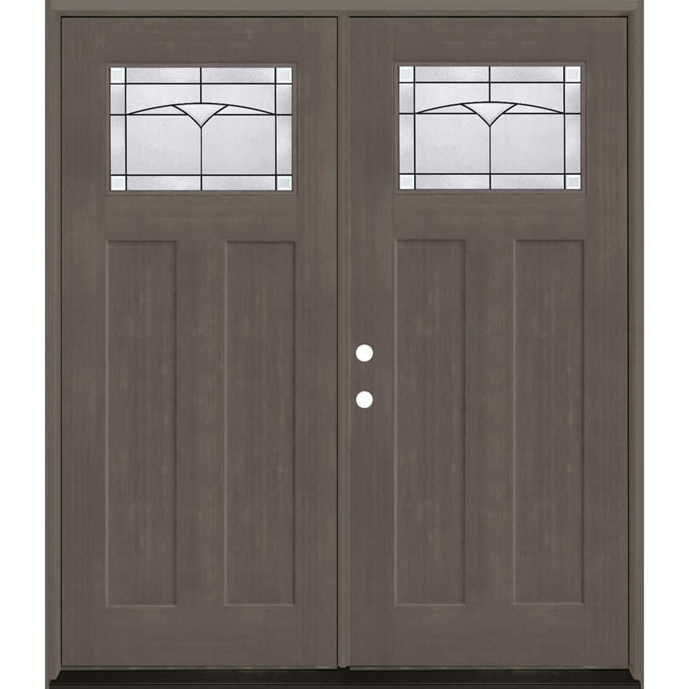 Steves & Sons Regency 72 in. x 80 in. 1/4 TopL Horizon Glass RHIS ...