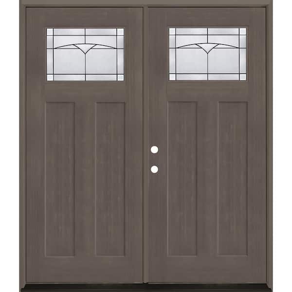 Steves & Sons Regency 72 in. x 80 in. 1/4 TopL Horizon Glass RHIS ...