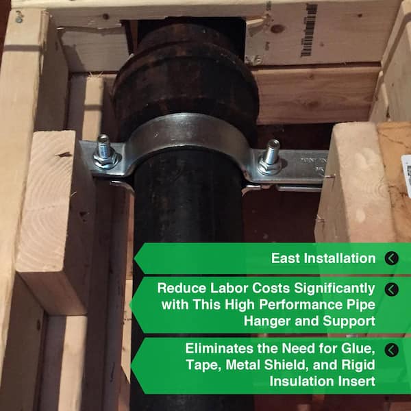 PLUMBFLEX 3 in. Riser Clamp in Galvanized Steel 03CLRSG - The Home Depot