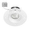 Maxxima 4 in. Trimless Slim Round Recessed Anti-Glare LED Downlight ...