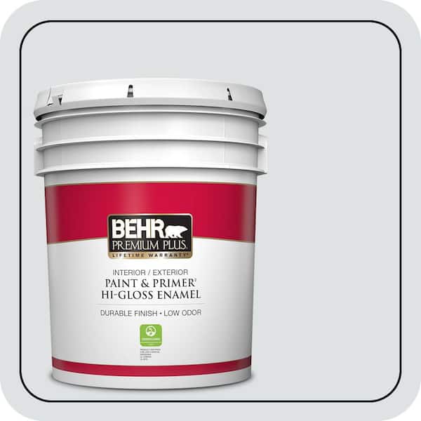 BEHR PREMIUM PLUS 5 gal. #MQ3-27 Etched Glass Hi-Gloss Enamel Interior ...