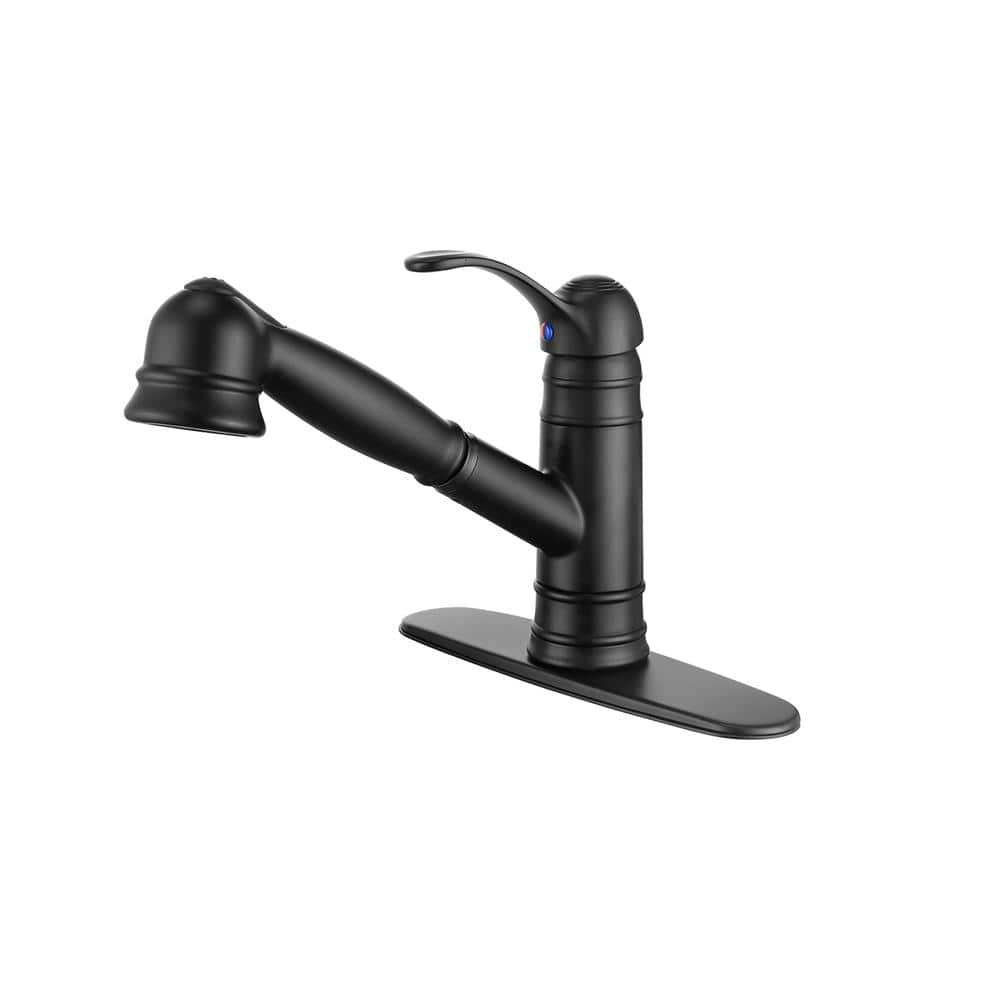 UPIKER Renzo Single-Handle Pull-Out Sprayer Kitchen Faucet Deckplate ...