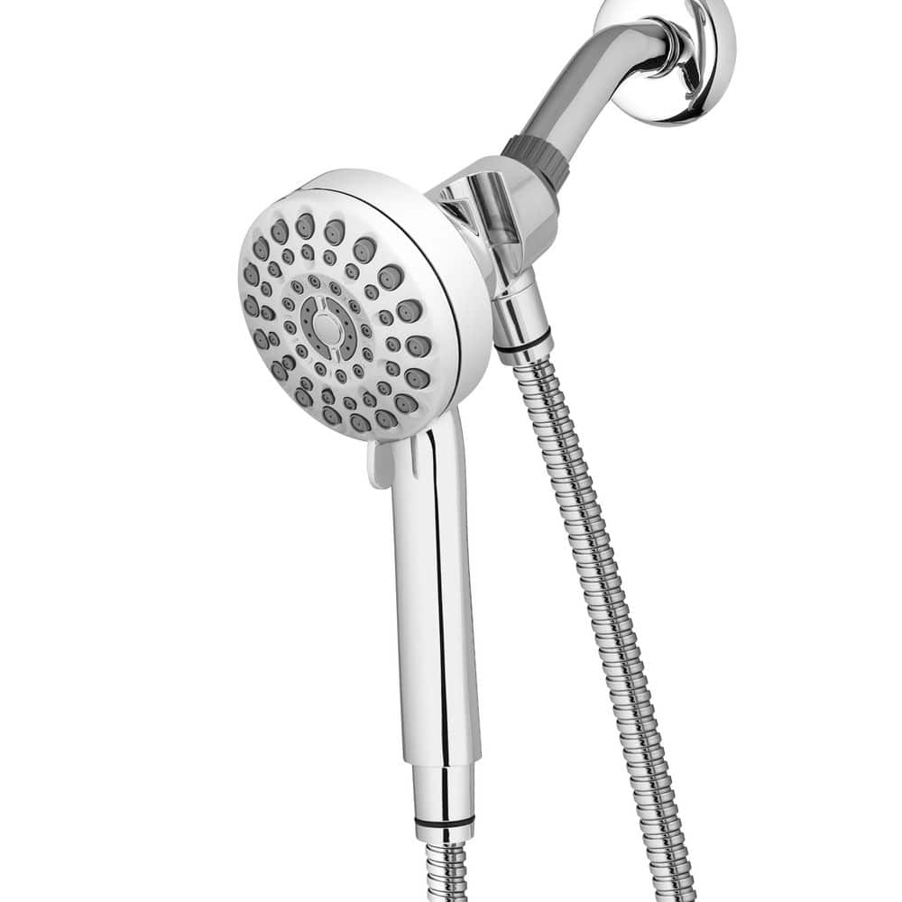Waterpik DualDock Multi-Height 7-Spray Wall Mount Handheld Shower Head ...