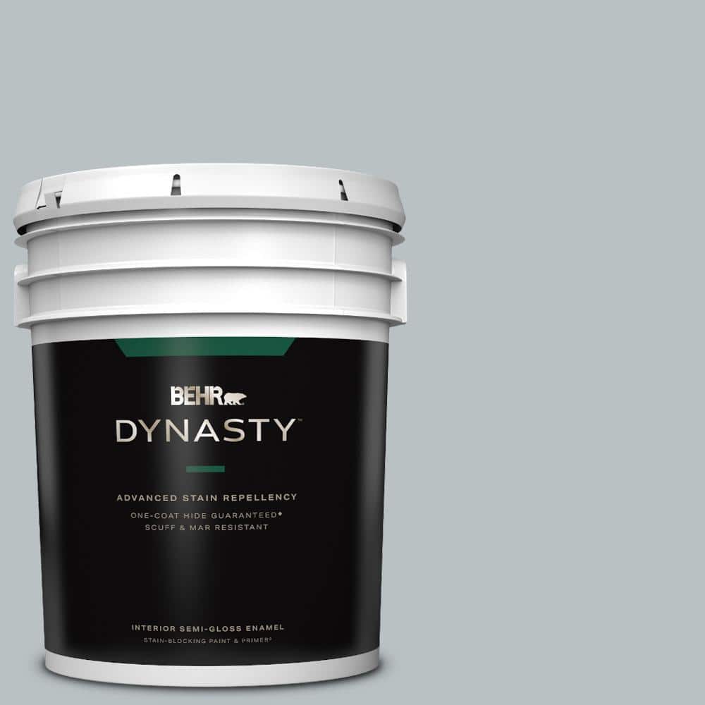 BEHR DYNASTY 5 gal. #MQ5-31 Distant Star One-Coat Hide Semi-Gloss ...