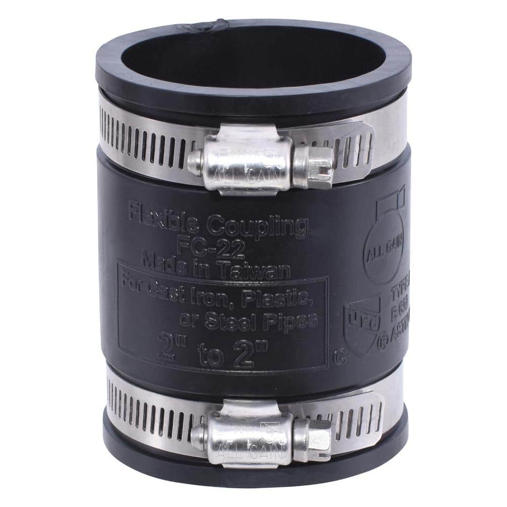 EASTMAN 2 in. x 2 in. PVC Mechanical Coupling 86003 - The Home Depot