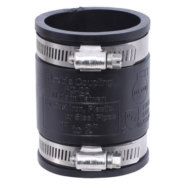 EASTMAN 2 in. x 2 in. PVC Mechanical Coupling 86003 - The Home Depot