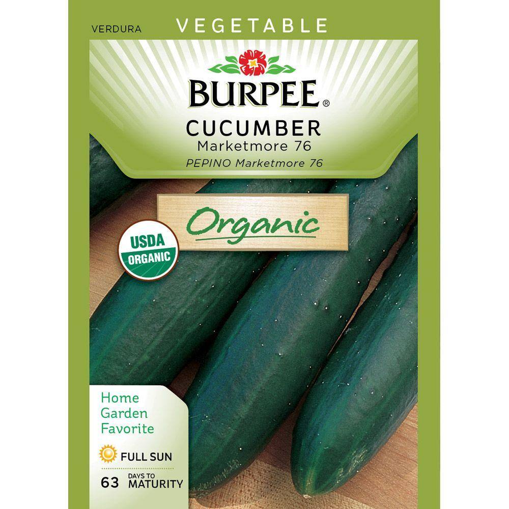 Burpee Cucumber Marketmore 76 Organic Seed 60040 - The Home Depot