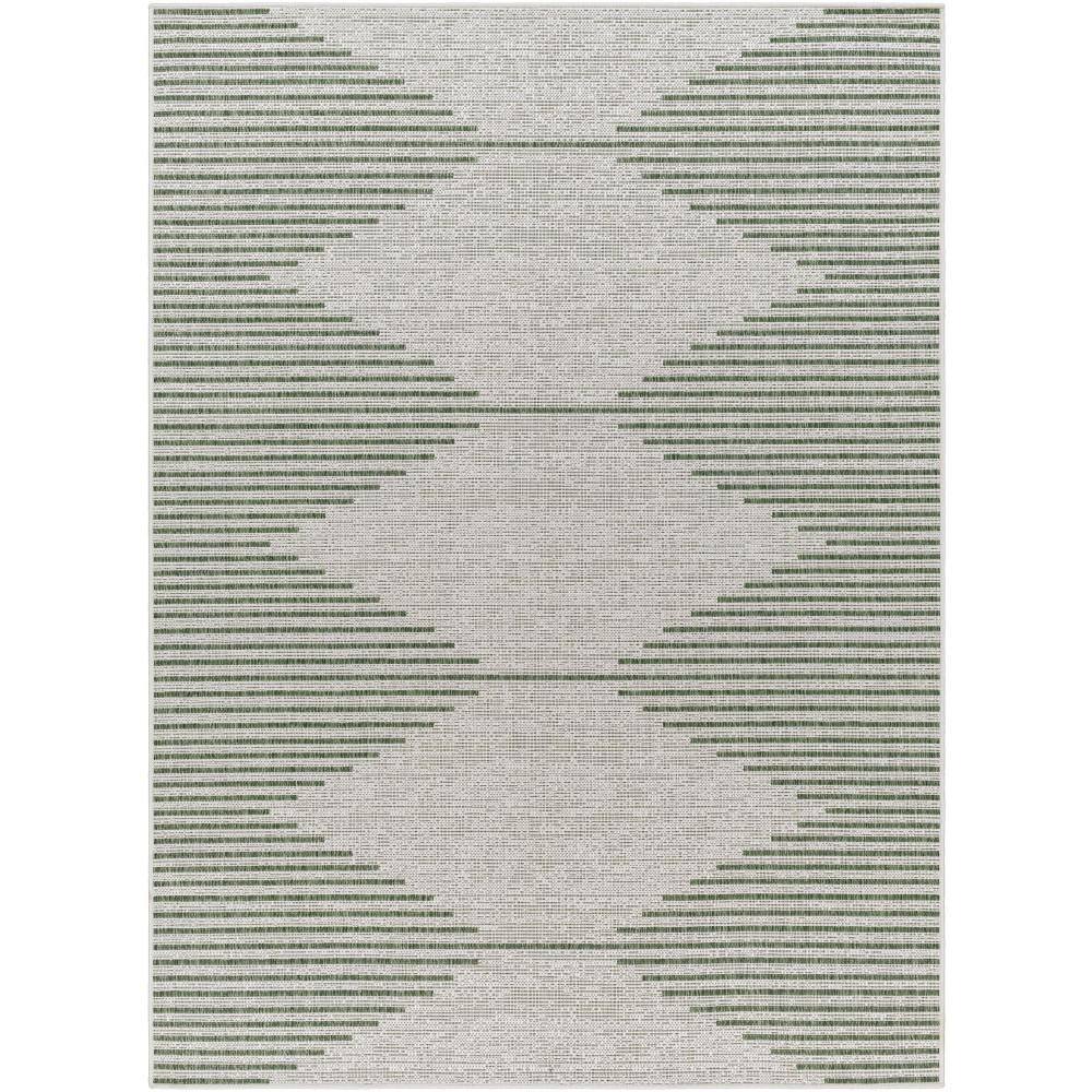 Artistic Weavers Peroti Green Diamond 5 ft. x 8 ft. Indoor/Outdoor Area ...