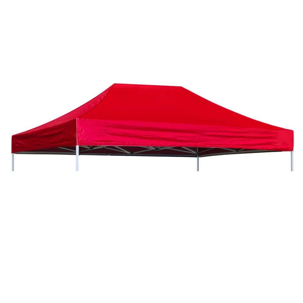 CoastShade 10 ft. x 15 ft. Red Pop Up Canopy Replacement Canopy Tent ...