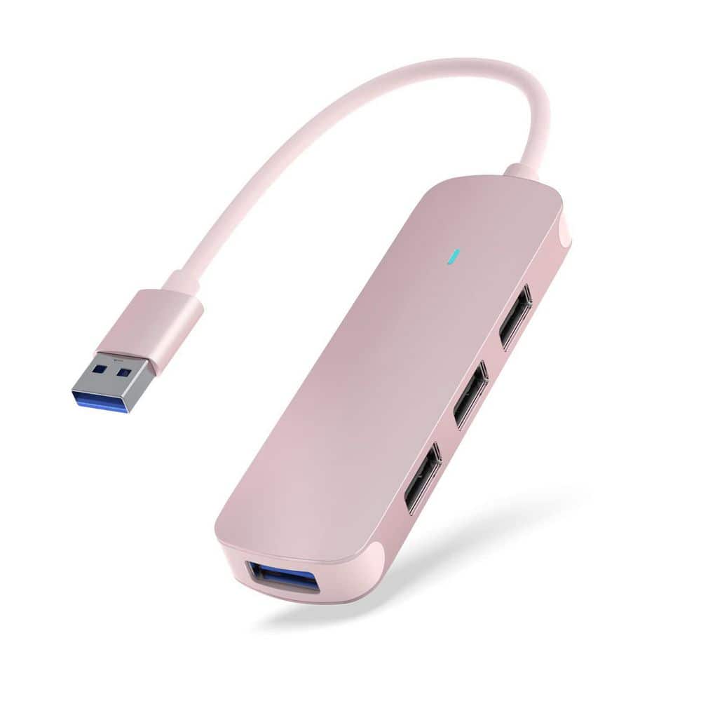Lukyamzn USB Hub 4-Port Dongle with USB 3.0 and USB 2.0 Multiple USB ...