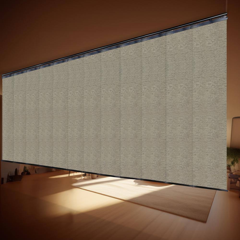 EMOH Bark 140 in. - 260 in. W x 116 in. L Adjustable 12-Panel Black ...