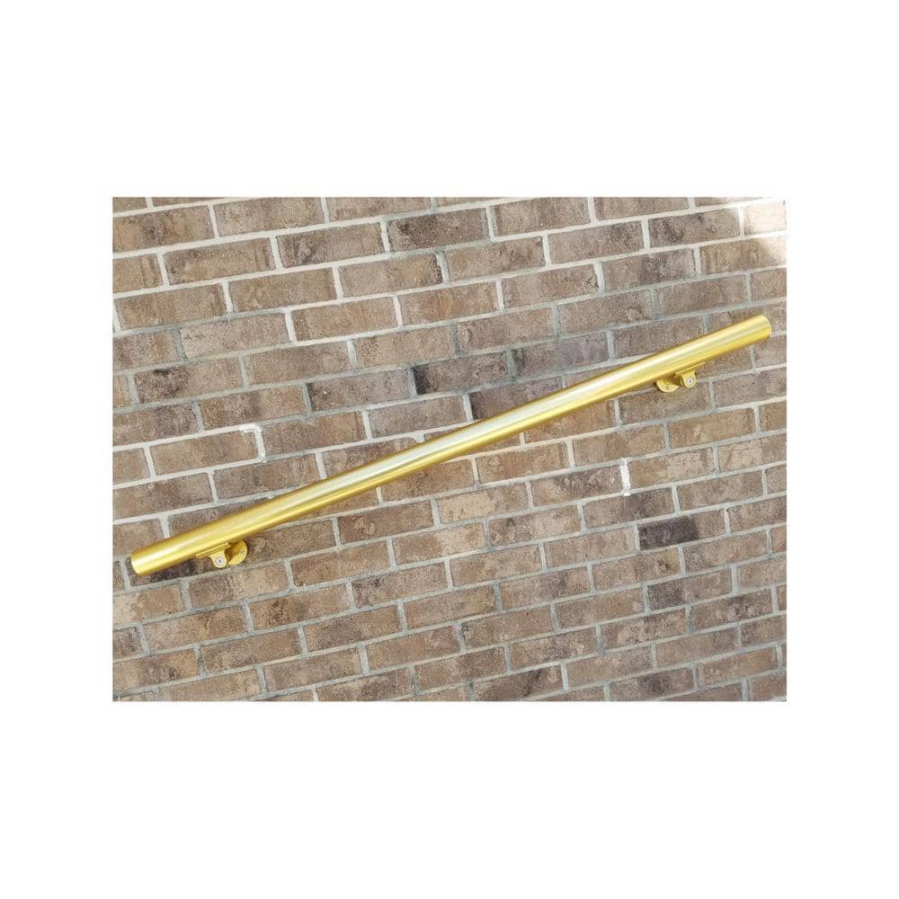 B52 4 ft. Gold Anodized Aluminum Handrail Kit 1.97 in. Diameter G197 ...