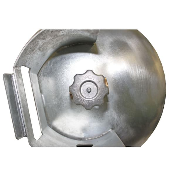 Flame King 100LB Galvanized Steel Propane Tank with POL Valve, Rust and ...