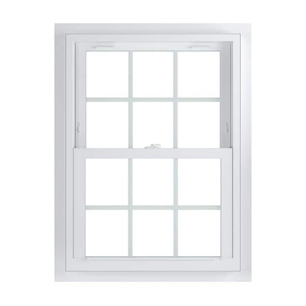 American Craftsman 28 in. x 38 in. 70 Series White Single Hung Low-E ...