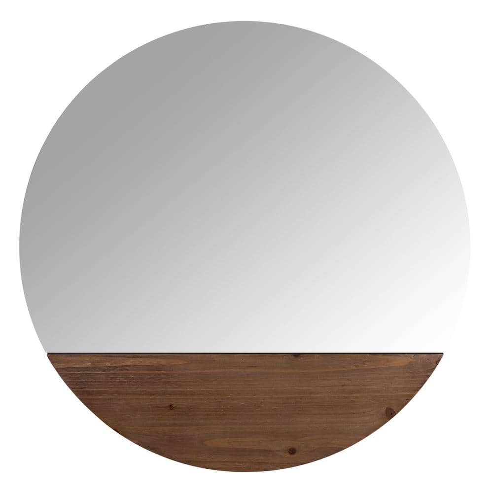 Stratton Home Decor Modern Sloane 23.75 in. Round Wall Mirror S42559 ...