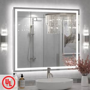 Apmir 24in. W x 36in. H Rectangular Frameless UL Certified RGB and LED ...
