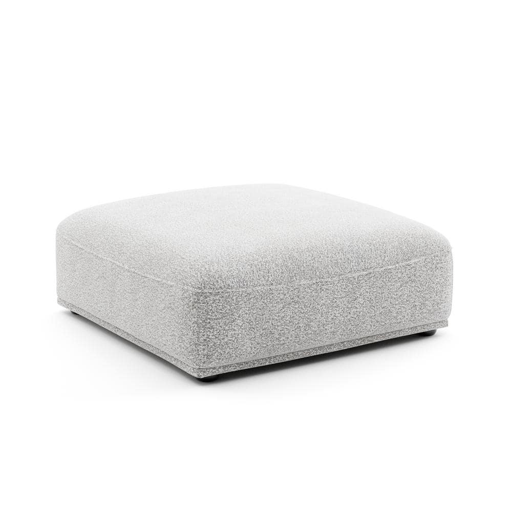 Furniture of America Fairwind 42 in. Armless Boucle Fabric Square ...