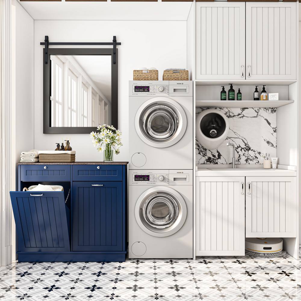 HOMEIBRO Farmhouse 40 in. W x 14 in. D x 36 in. H Ready to Assemble ...