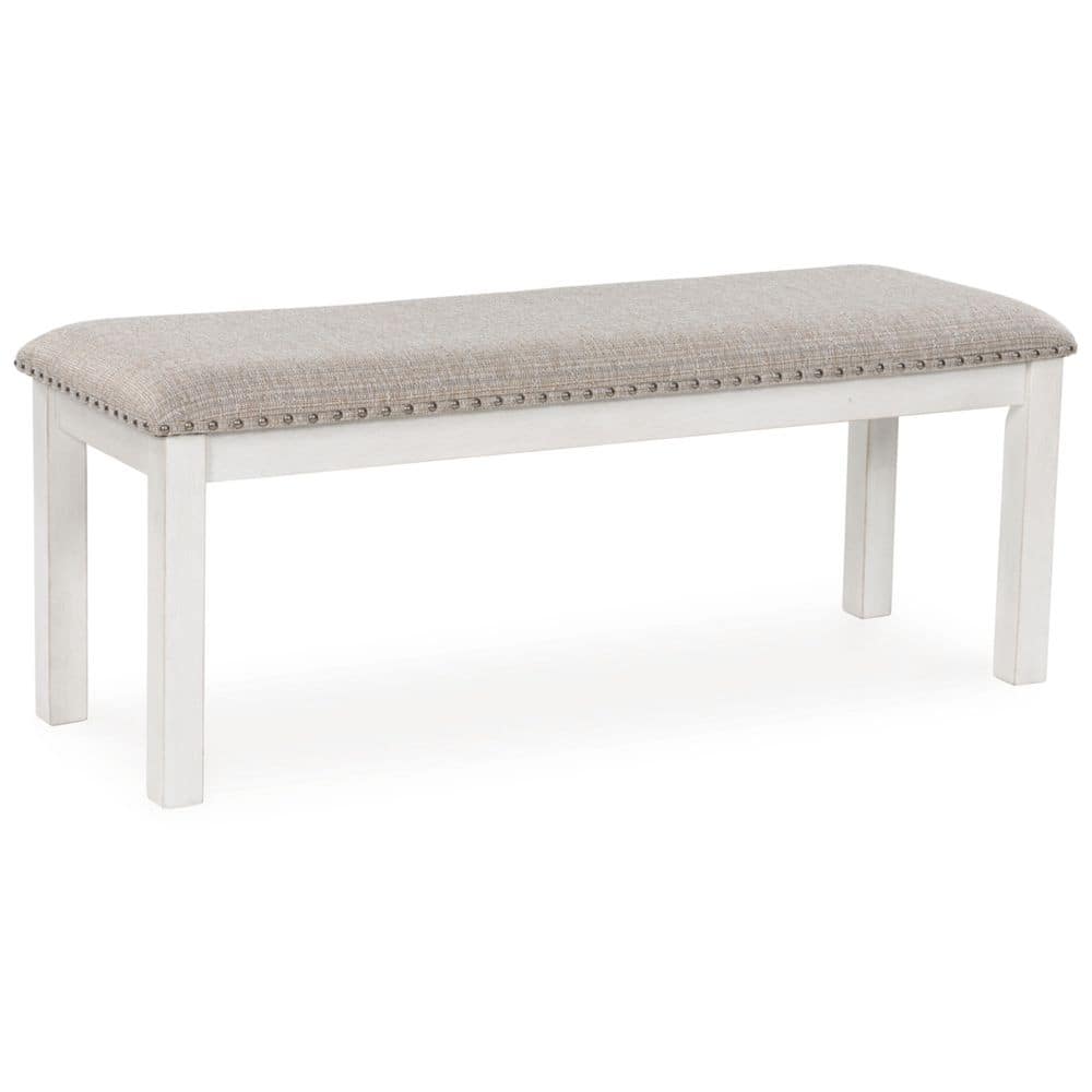 Signature DESIGN BY ASHLEY Robbinsdale Antique White Dining Bench ...