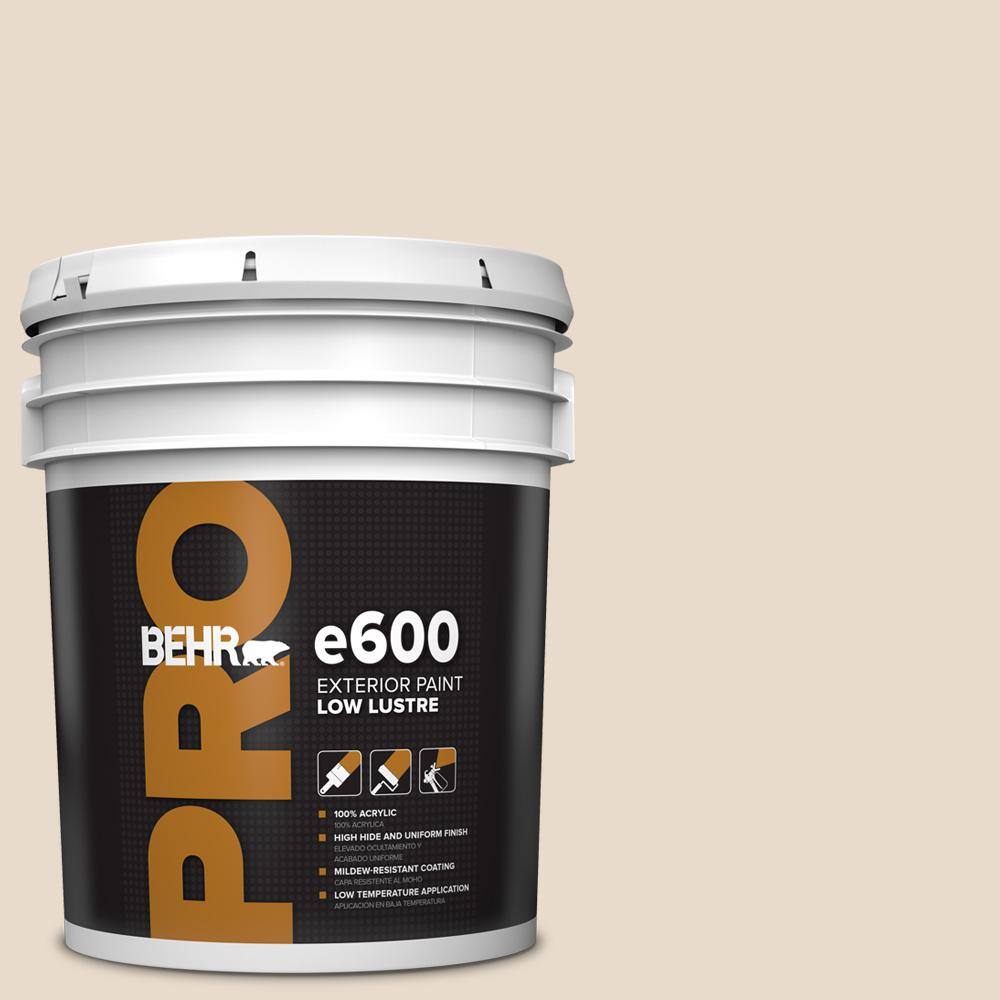 BEHR PRO 5 gal. #N240-1 Cascade Beige Low Luster Exterior Paint PR62005 ...
