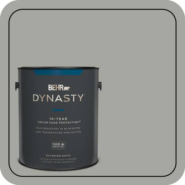 BEHR DYNASTY 1 gal. #PPU24-18 Great Graphite Satin Enamel Exterior ...