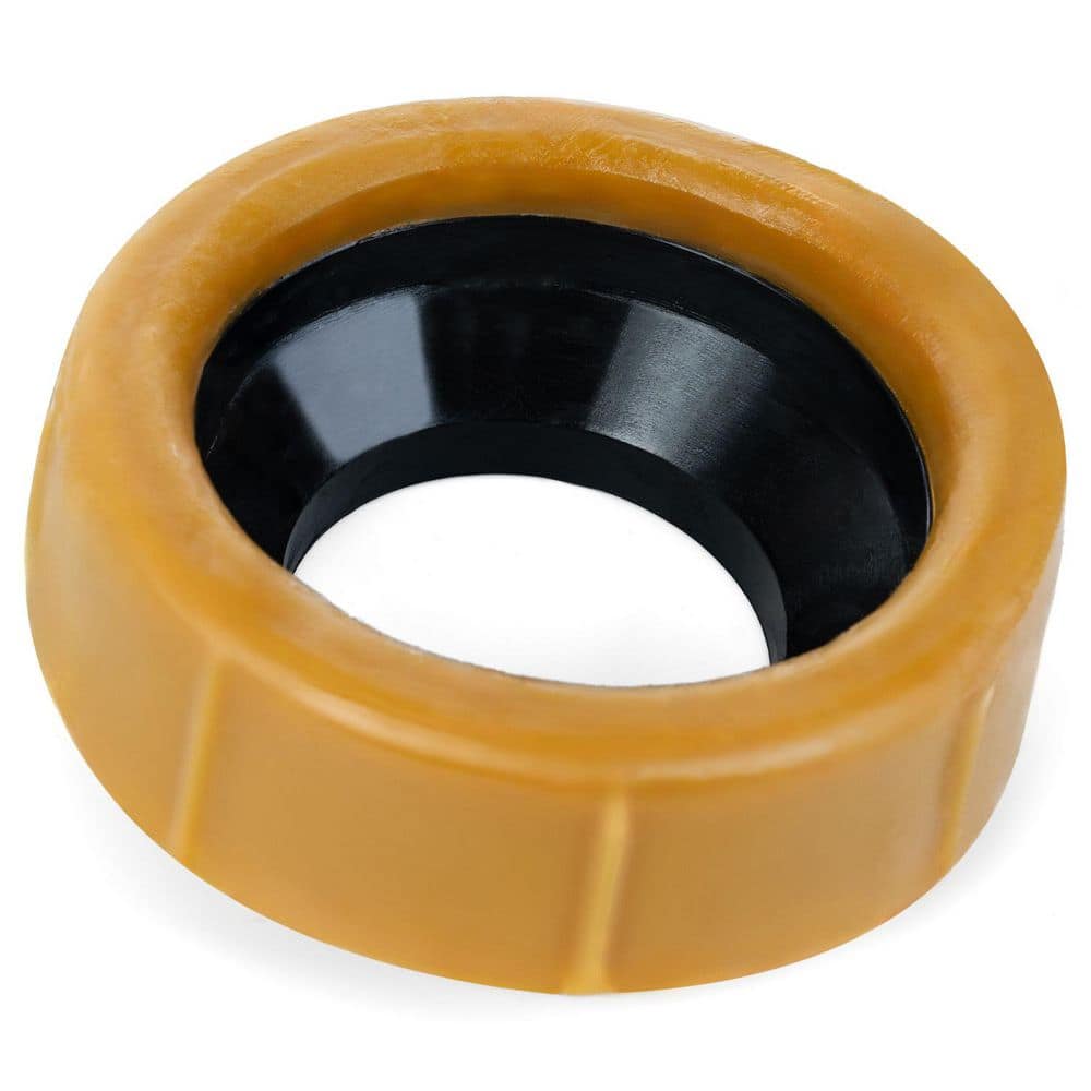 HOME-FLEX Extra Thick Reinforced Toilet Wax Ring with Plastic Horn and ...