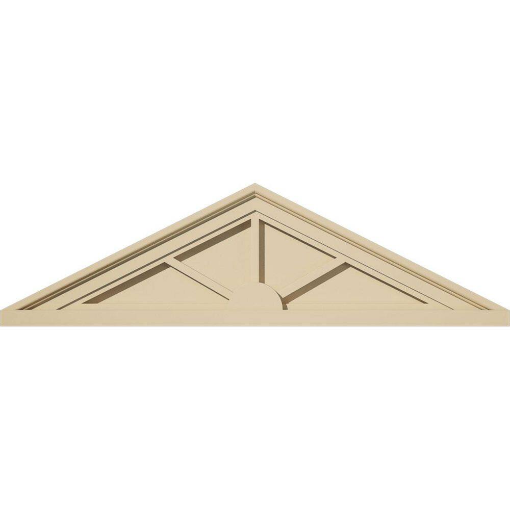 Ekena Millwork 32-in W x 9-in H x 2-in P (Pitch 6/12) Peaked Cap 3 ...