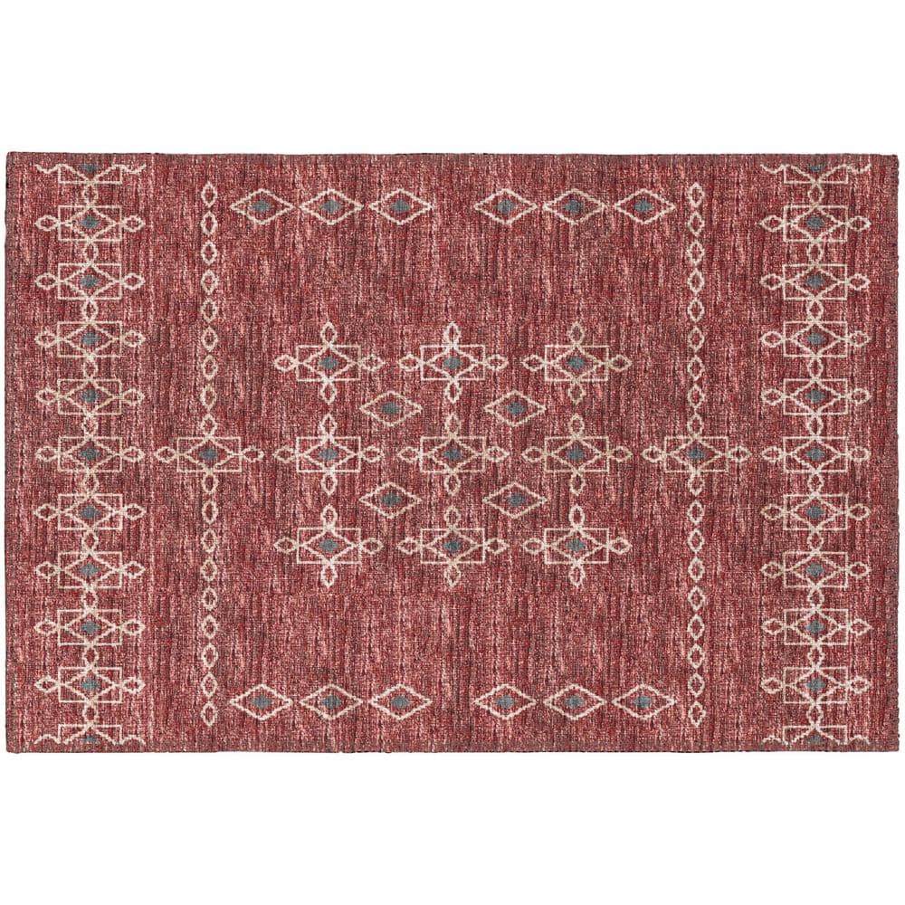 Addison Rugs Modena Paprika 1 ft. 8 in. x 2 ft. 6 in. Southwest Accent ...