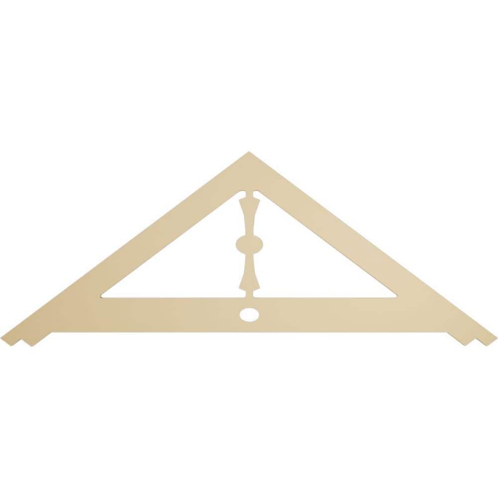 Ekena Millwork 72 in. W x 27 in. H x 1 1/2 in. P (9/12) Pitch Artisan ...