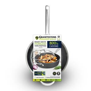 GRANITESTONE Armor Max 14-Piece Aluminum Hard Anodized Heavy Duty 4 ...