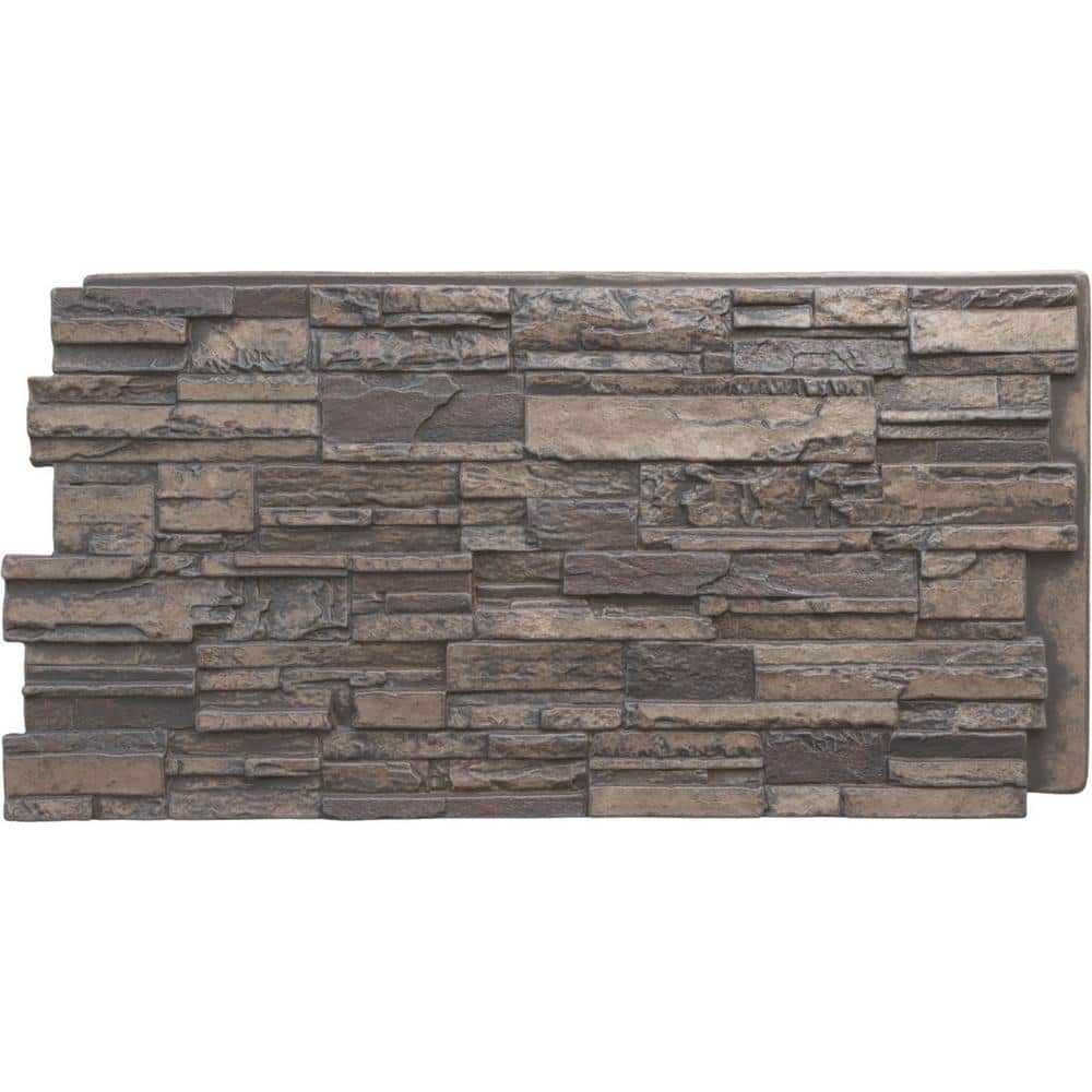 Ekena Millwork Cascade 48 5/8 in. x 1 1/4 in. Cascade River Stacked ...